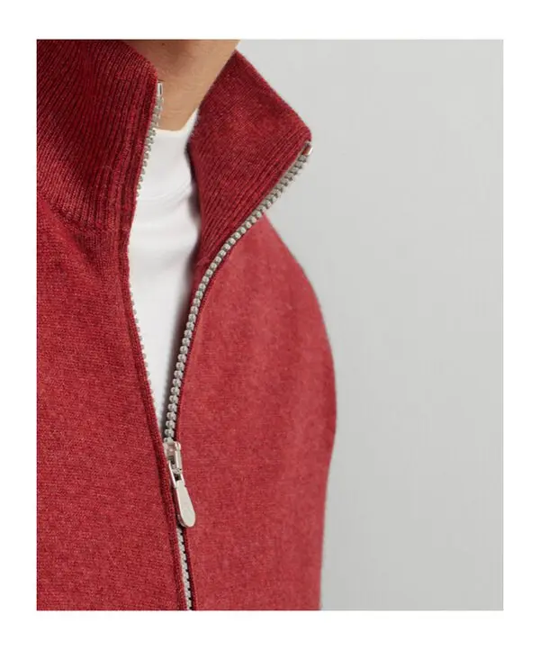 Brunello Cucinelli Zip-front High-neck Cardigan