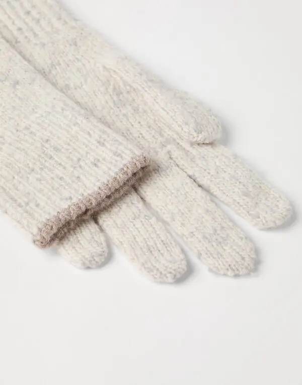 Brunello Cucinelli Knitted Gloves With Ribbed Cuffs