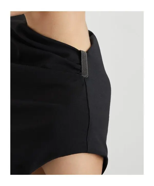 Brunello Cucinelli Asymmetrical Ruched Top