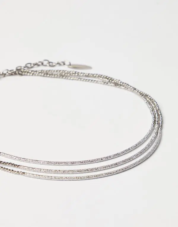 Brunello Cucinelli Sterling Silver Layered Necklace