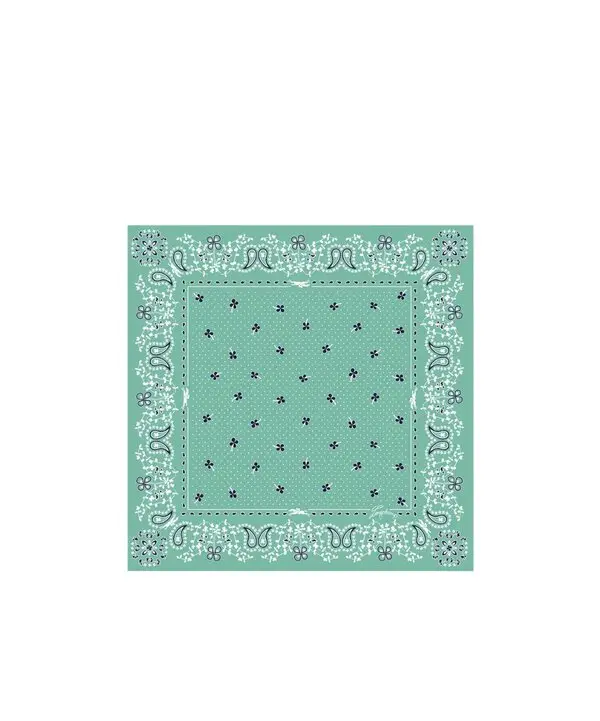 Longchamp French Bandana Silk Scarf 50 - Mint