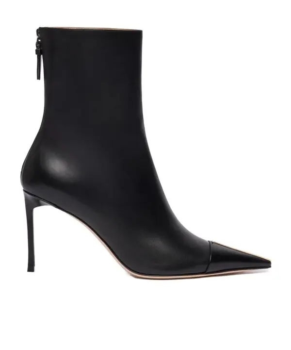 TOM FORD Leather Thea Ankle Boot - Black