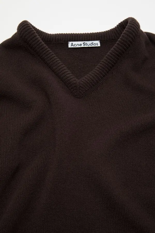 Acne Studios Layered Wool Sweater - Dark Brown