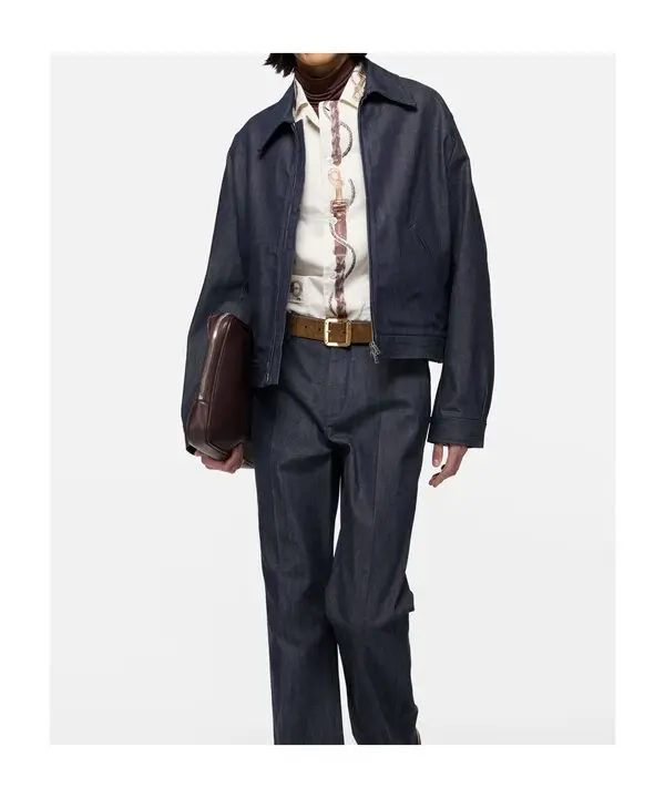Acne Studios Branded Selvedge Denim Jacket
