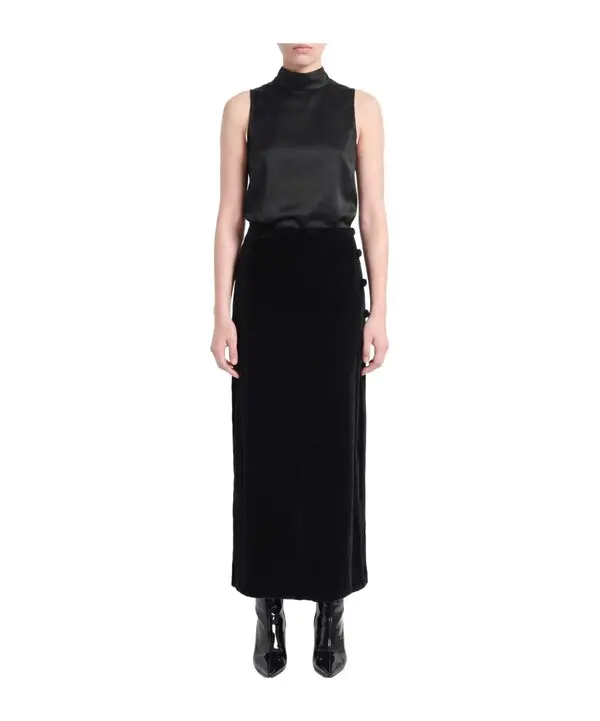 GANNI Velvet Pencil Skirt