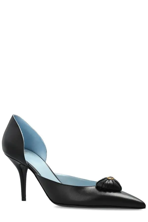 Valentino Garavani Embellished Pointed Toe Heeled Pumps