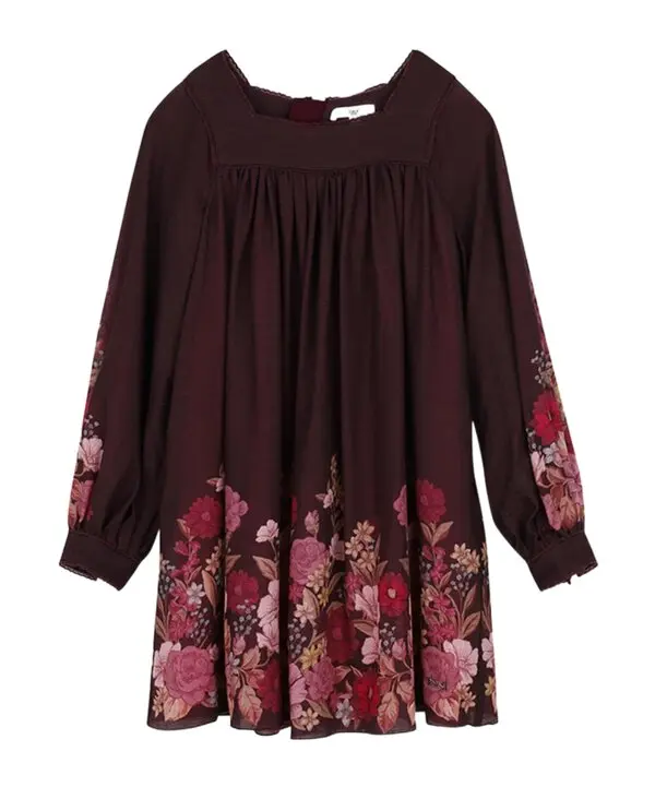 Chloé Floral-print Wool Dress