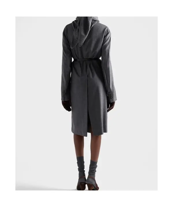 Prada Single-breasted Cashmere And Wool Coat
