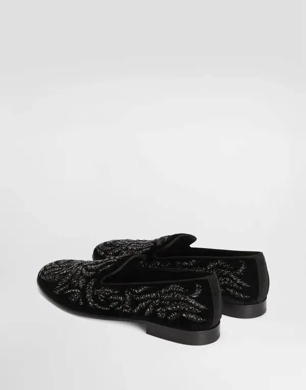 Dolce & Gabbana Velvet Loafers