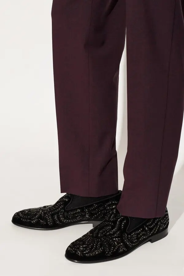 Dolce & Gabbana Velvet Loafers