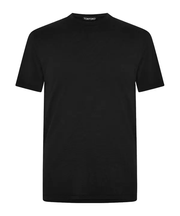 TOM FORD Crewneck Shortsleeve Tee - Black