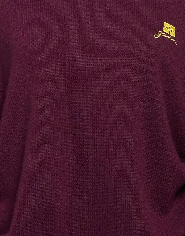 GANNI Solidcolor Knit Top
