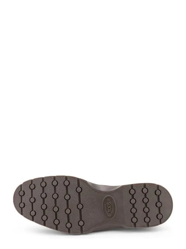 TOD'S Suede Loafers With Metal 't' Detail