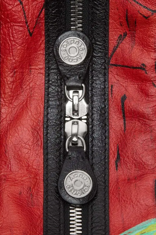 Acne Studios Camero Camera Bag With Punk-inspired Print
