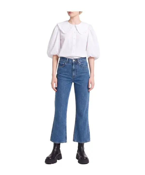 GANNI Mid-rise Straight-leg Jeans