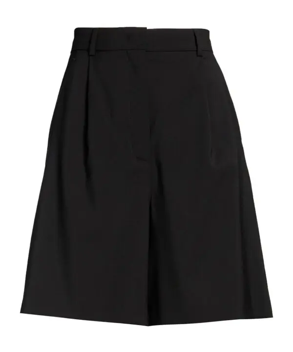 Max Mara Solidcolor Wool Shorts