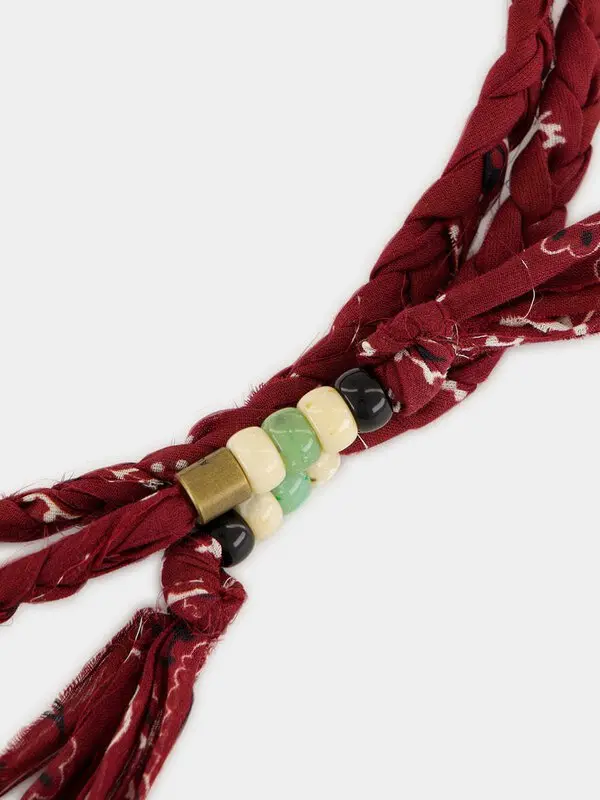 Alanui Woven Fabric Strip Belt