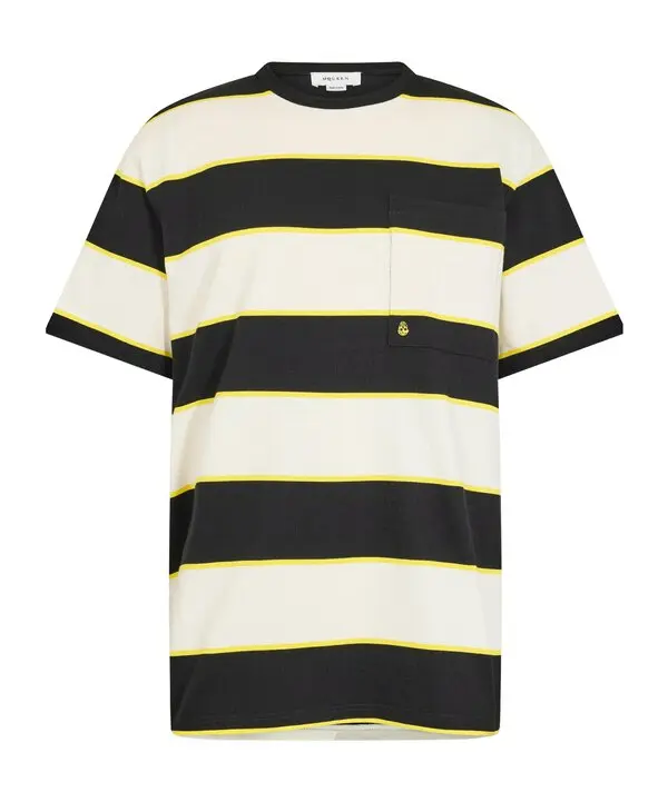 Alexander McQueen Colourblock Widestripe Crewneck T-shirt
