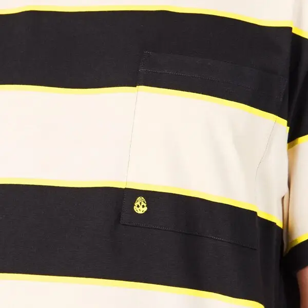 Alexander McQueen Colourblock Widestripe Crewneck Shortsleeve Tee