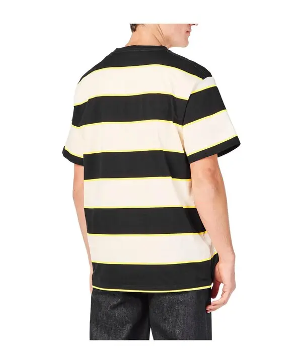 Alexander McQueen Colourblock Widestripe Crewneck Shortsleeve Tee