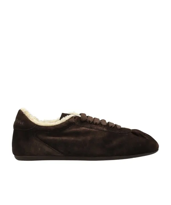 Dolce & Gabbana Ballet Suede Sneakers - Brown