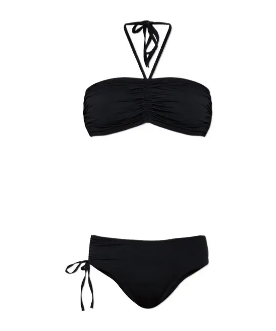 Balmain Lace-up Bikini Set - Black