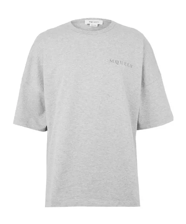 Alexander McQueen Heathergrey Crewneck Shortsleeve Tee