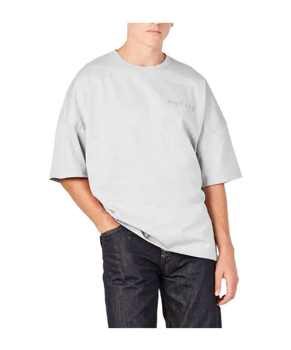 Alexander McQueen Heathergrey Crewneck Shortsleeve Tee