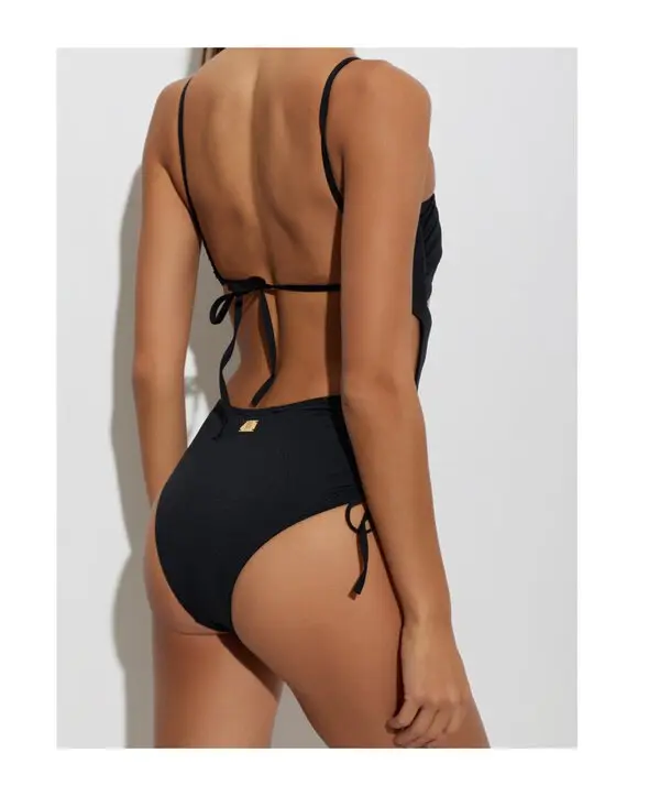 Balmain Lace-up One-piece Swimsuit