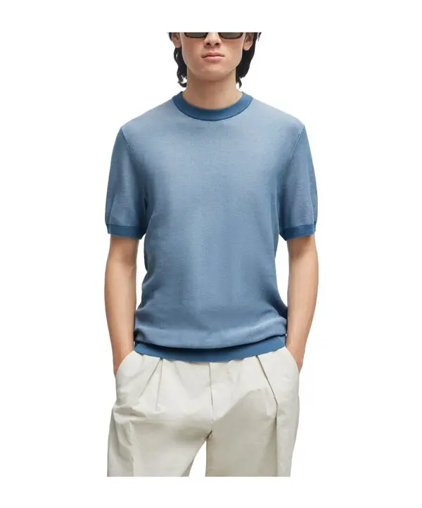 Hugo Boss Colorblock Crewneck Knit Tee