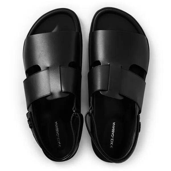 Dolce & Gabbana Flat Leather Sandals