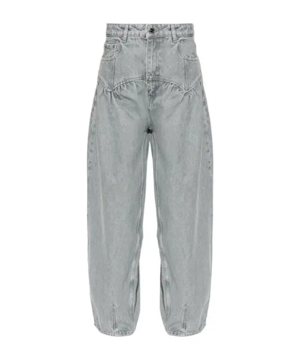 GANNI Belt-loop Jeans - Grey