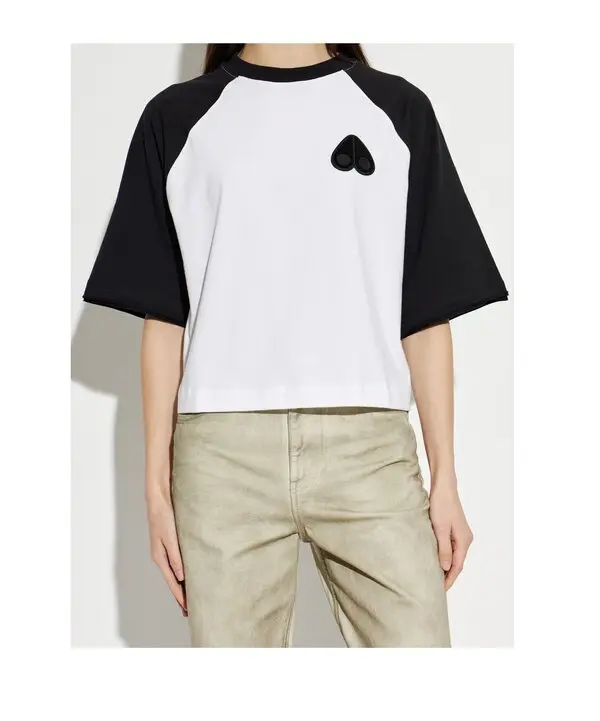 Moose Knuckles Logo Patch Oversized T-shirt