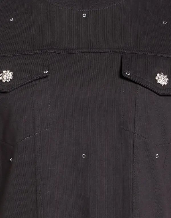 GANNI Solid-color Short-sleeved T-shirt