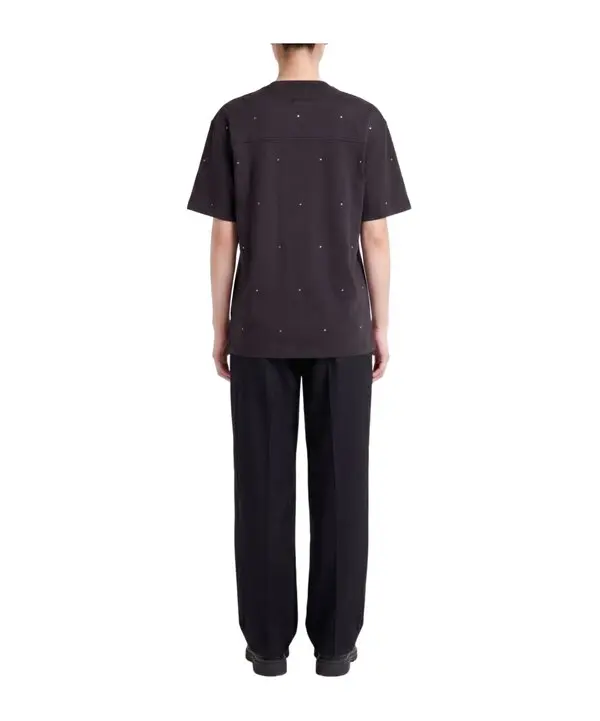 GANNI Solid-color Short-sleeved T-shirt