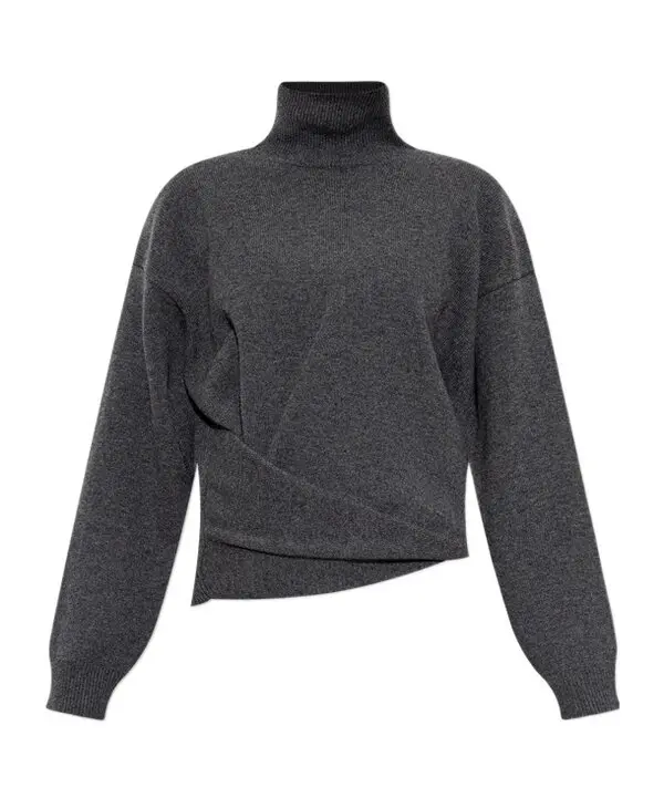 RÓHE Wool Turtleneck Sweater - Grey