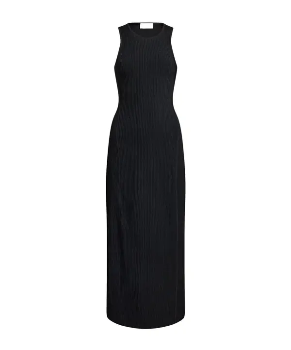 Sportmax Sleeveless Ribbed Maxi Dress - Black