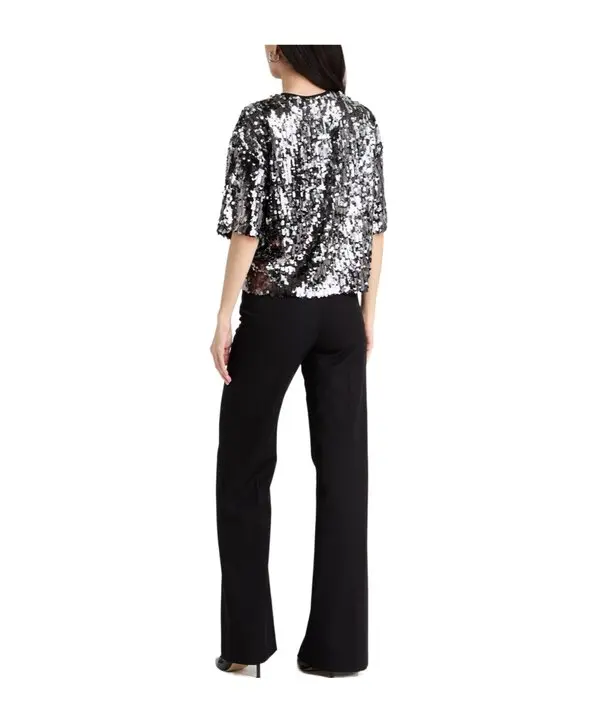 Max Mara Solidcolor Shortsleeve Mesh Tshirt