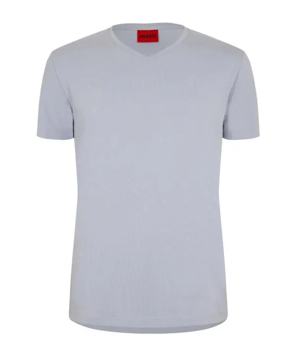 Hugo Boss Short Sleeve V Neck T Shirt - Grey