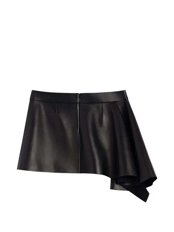 Givenchy Slashed Leather Mini Skirt