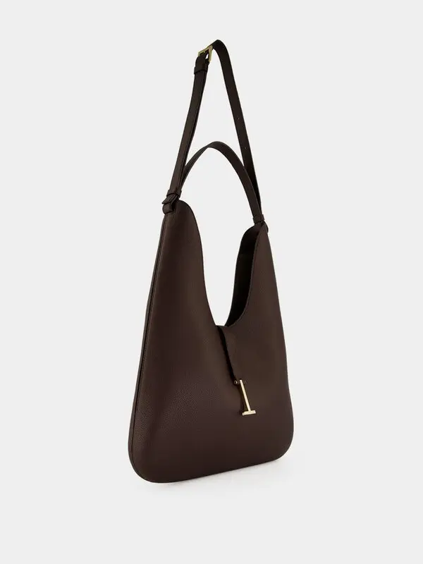 TOM FORD Medium Hobo Shoulder Bag With T Charm