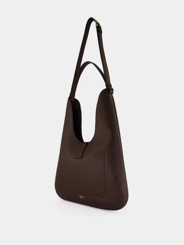 TOM FORD Medium Hobo Shoulder Bag With T Charm
