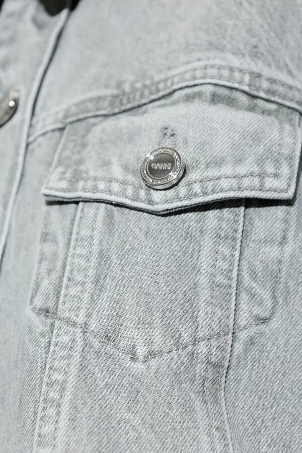 GANNI Long-sleeve Casual Jacket