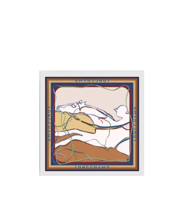 Longchamp A Toute Allure Silk Scarf 90