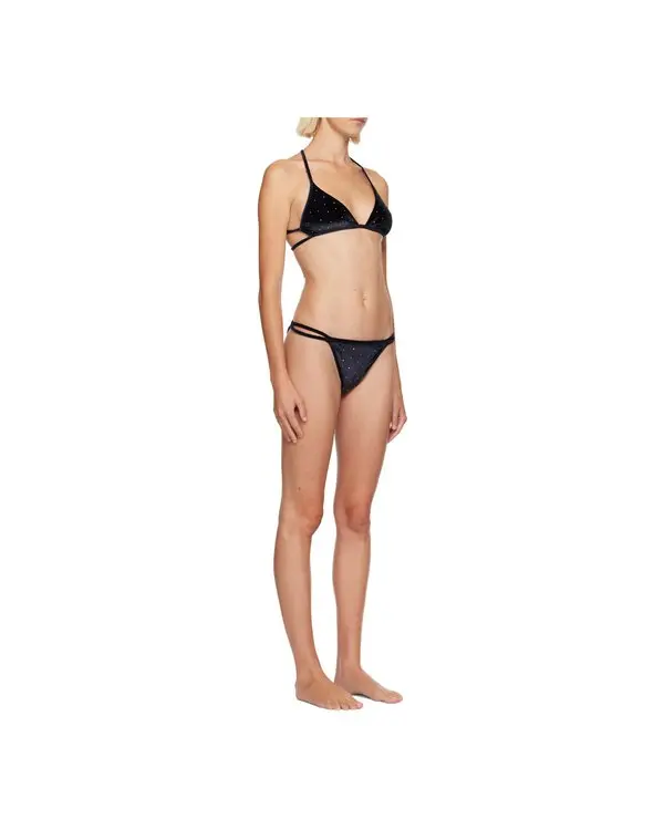 Balmain Stud-embellished Velvet Bikini