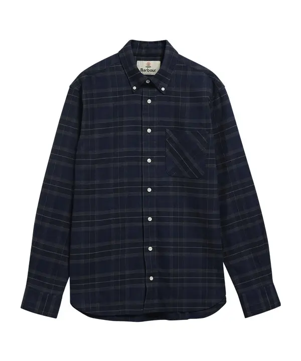 Barbour Buttondown Check Shirt - Black
