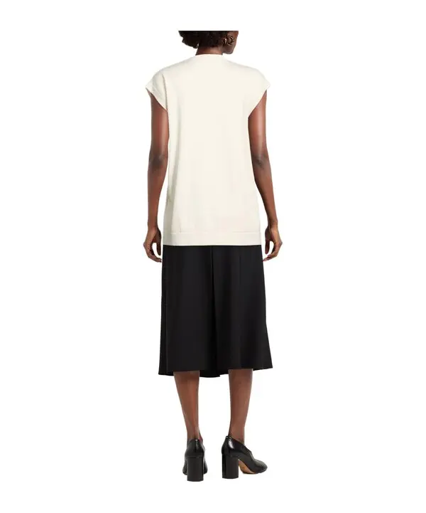Max Mara Sleeveless V-neck Knit Top