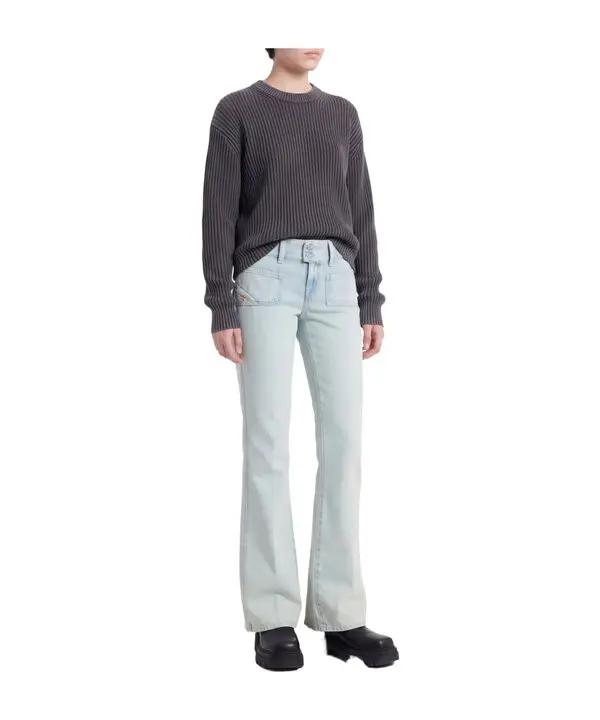 DIESEL® Flared Denim Trousers - Blue