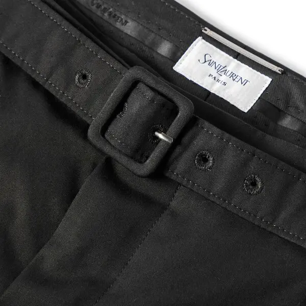 Saint Laurent Pleated Woven Tracksuit Shorts