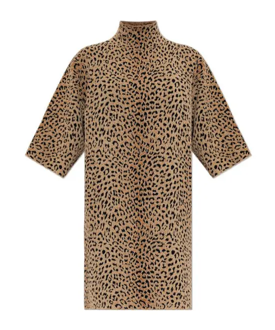 Givenchy Leopard Jacquard Mini Dress